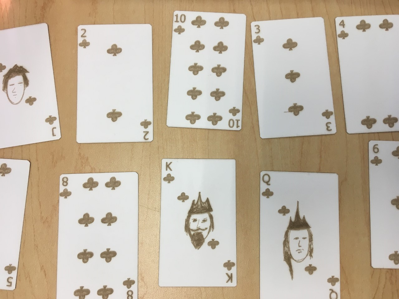 Laser Engraved Playing Cards - Ignite Studio at HEPL