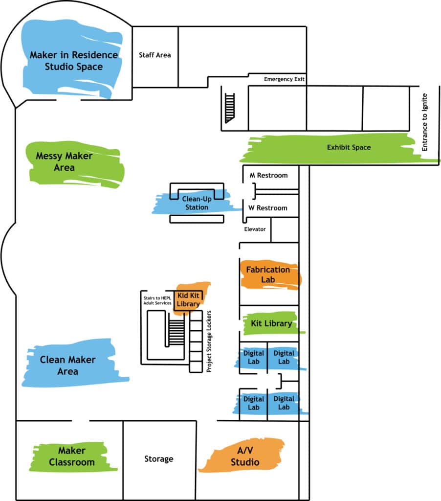 Ignite Studio Tour | Art and Makerspace | Hamilton East Public Library