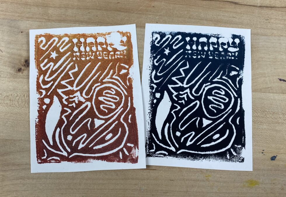 How to Make Gradient Relief Cut Prints - Ignite Studio at HEPL